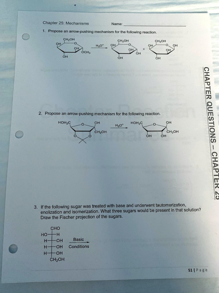 SOLVED: Chapter 25: Mechanisms Name: Propose an arrow-pushing mechanism ... SOLVED: Chapter 25: Mechanisms Name: Propose an arrow-pushing mechanism ...