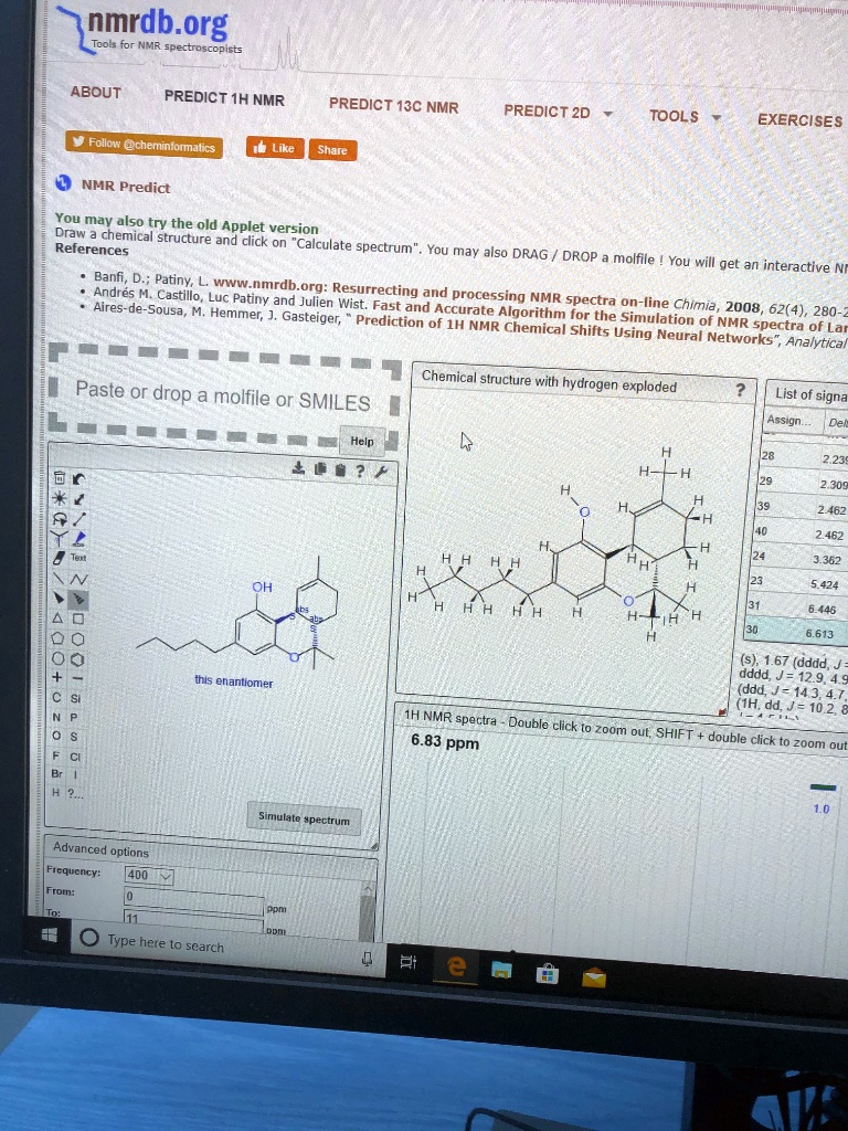 nmrdb org tools for nmp spectroscopists about predict 1h nmr predict ...