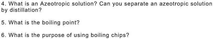 4. What is an Azeotropic solution? Can you separate an azeotropic ...