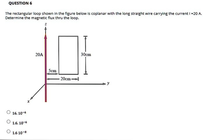 SOLVED: The rectangular loop shown in the figure below is coplanar with the long straight wire ...