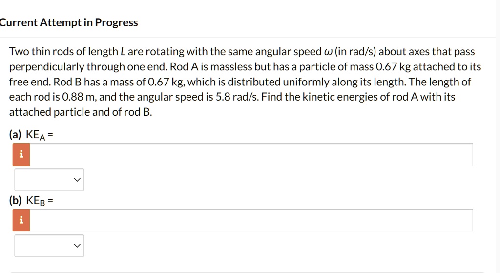 SOLVED: Two thin rods of length L are rotating with the same angular ...