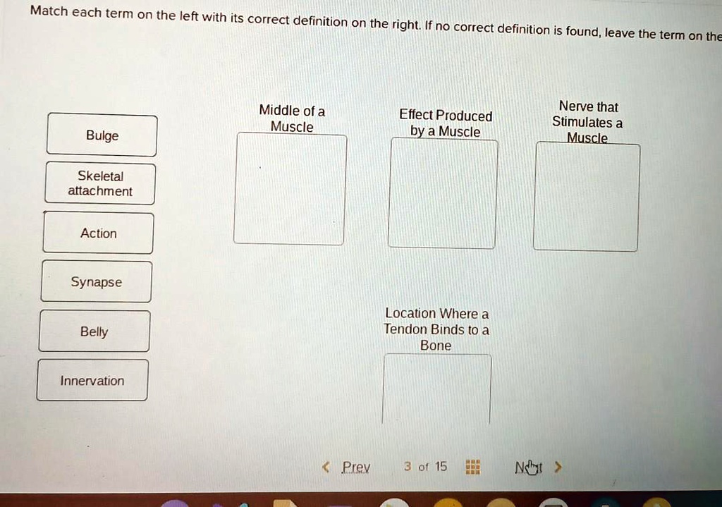 Match each term on the left with its correct definition on the right ...