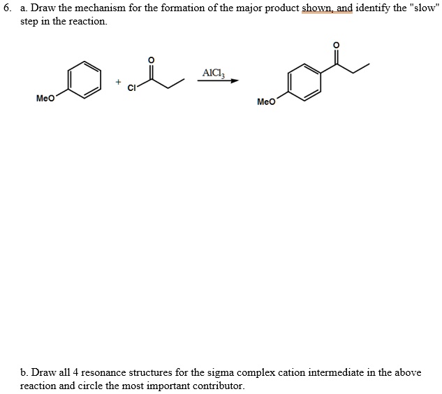 SOLVED: Draw the mechanism for the formation of the major product shown ...