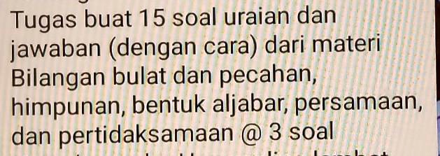 SOLVED: bantu yak kak pls jangan ngasal pls pls pls pls Tugas buat 15 ... SOLVED: bantu yak kak pls jangan ngasal pls pls pls pls Tugas buat 15 ...