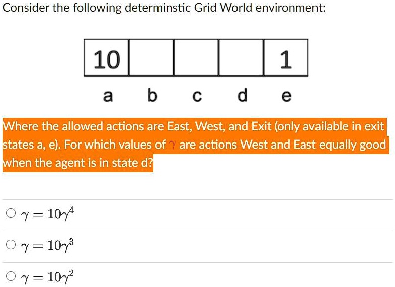SOLVED: Artificial Intelligence Consider the following determinstic ...