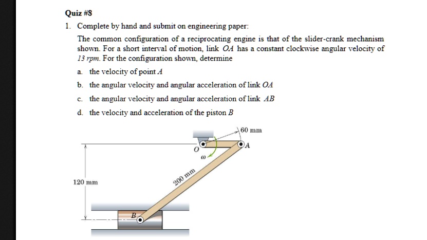 SOLVED: Quiz #8 1. Complete by hand and submit on engineering paper: The common configuration of ...