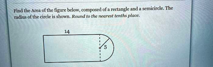 Solved Find The Area Of The Figure Below Composed Of A Rectangle And