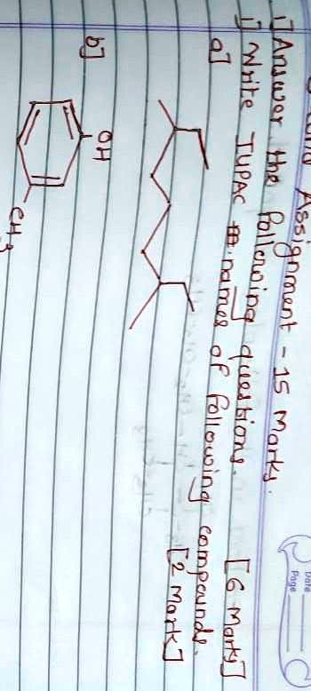 SOLVED: 'write IUPAC NAMES OF FOLLOWING COMPOUND' SOLVED: 'write IUPAC NAMES OF FOLLOWING COMPOUND'