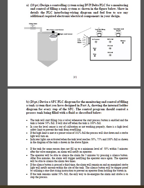 a 10 pt design a controlling system uting dvp delta plc for a ...