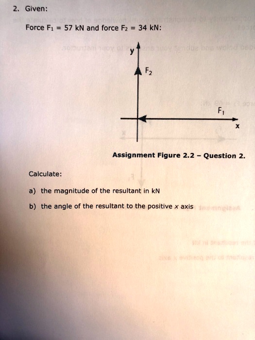 SOLVED: Given: Force F = 57 kN and force F1 = 34 kN Assignment Figure 2 ... SOLVED: Given: Force F = 57 kN and force F1 = 34 kN Assignment Figure 2 ...