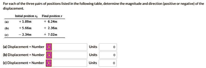 SOLVED: Texts: For each of the three pairs of positions listed in the ...