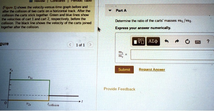 [GET ANSWER] (Figure 1) shows the velocity-versus-time graph before and after the collision of ...