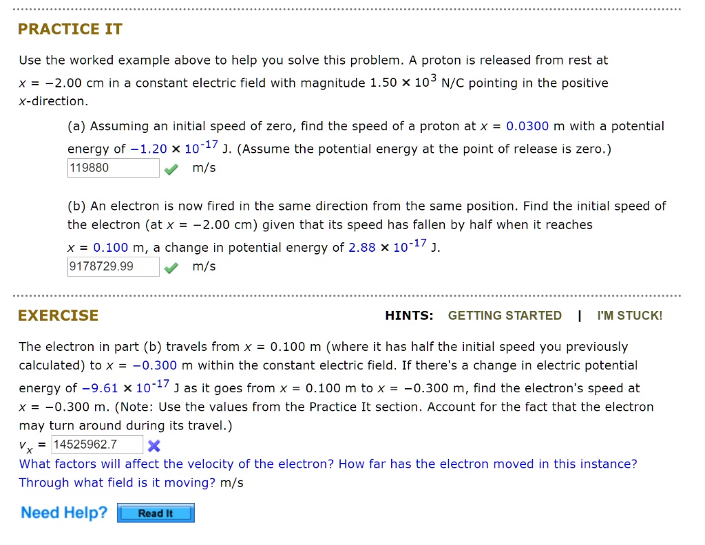 practice it use the worked example above to help you solve this problem a proton is released ...