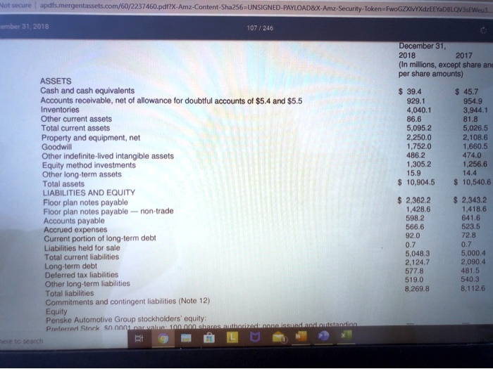 what is the amount of total assets and is it improving ...