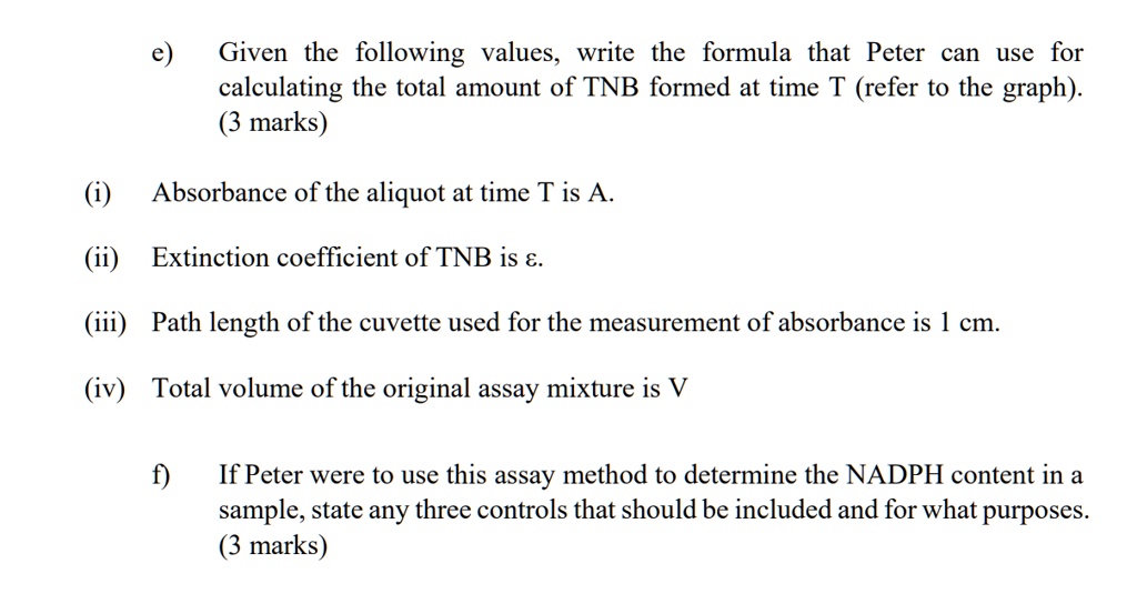 SOLVED: Given the following values, write the formula that Peter can ...