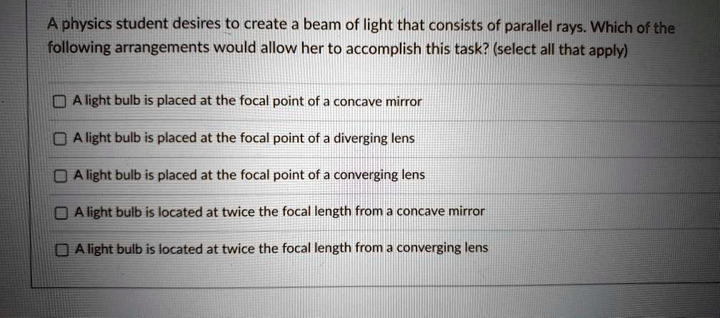 How To Make A Parallel Light Beam - The Best Picture Of Beam