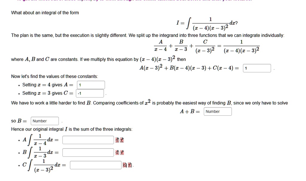 SOLVED: What about an integral of the form I = âˆ«[