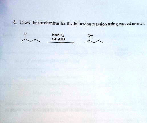 SOLVED: Draw the mechanism for the following reaction using curved arrows: Nabi + Clloh â†’ OH
