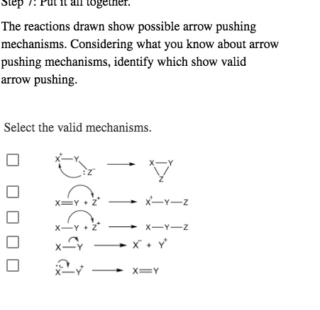 dlep ogelhler the reactions drawn show possible arrow pushing ...