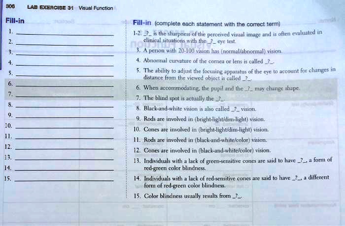 lab report 31 visual function 308 laexrcie31visual function fill in 1 2 ...