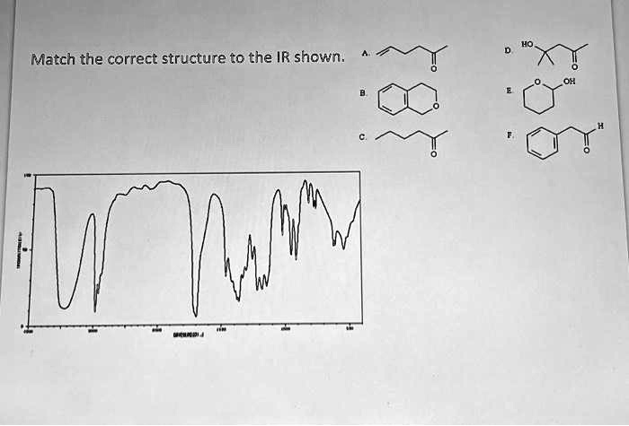 SOLVED: Match the correct structure to the IR shown. Match the correct structure to the IR shown.