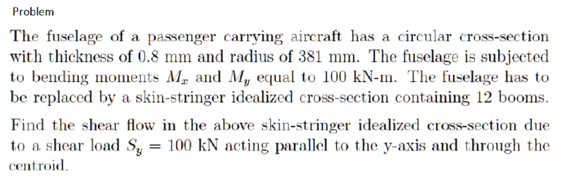 Problem: The fuselage of a passenger-carrying aircraft has a circular ...
