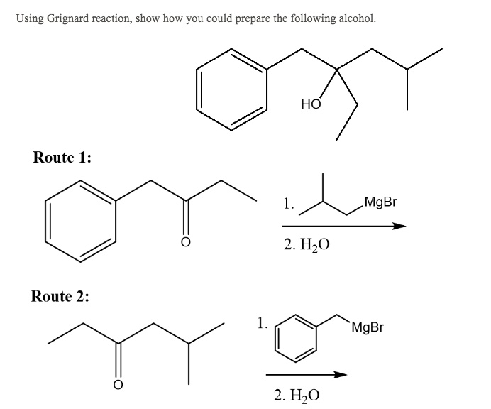 VIDEO solution: Using Grignard reaction, show how you could prepare the ...