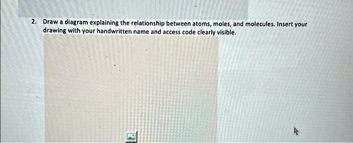 2. Draw a diagram explaining the relationship between atoms, moles, and ...