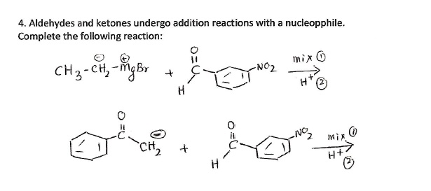 SOLVED: Aldehydes and ketones undergo addition reactions with ...