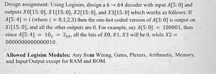 SOLVED: Texts: Please show the picture of the decoder. How to set the 6 ...