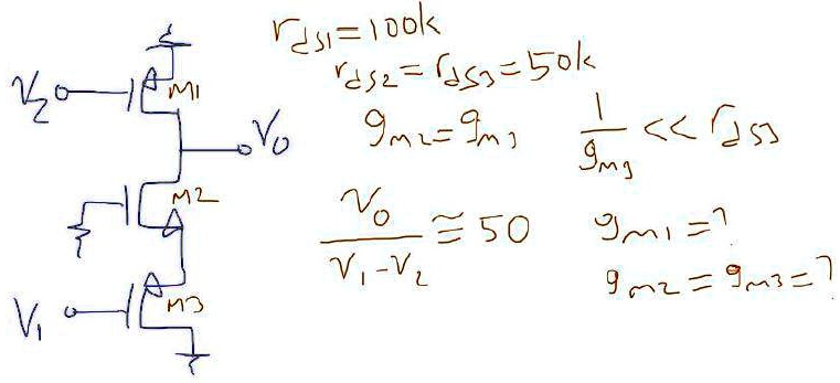 SOLVED: The circuit shown in the figure will be used as a differential amplifier. It is desired ...
