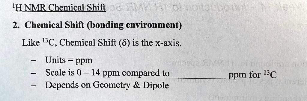 yhnmr chemical shift kcononjunon 2 chemical shift bonding environment ...