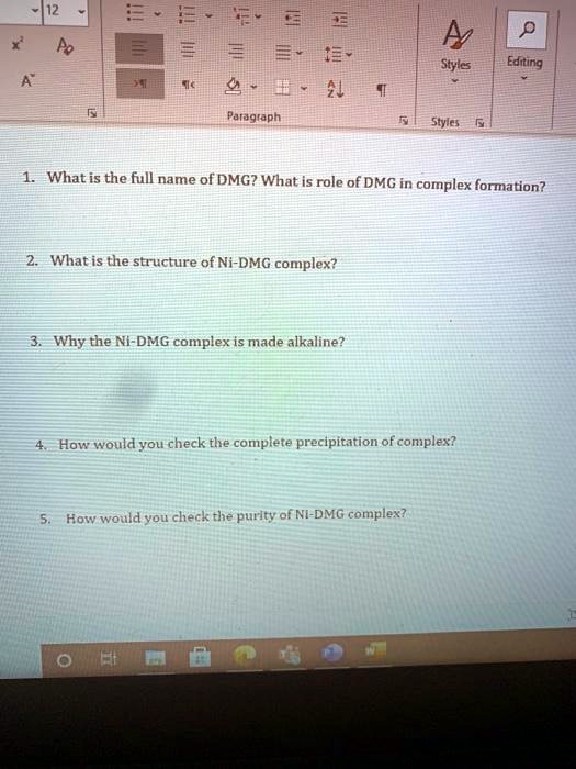 n styles editing pargraph styles what is the full name of dmg what is ...