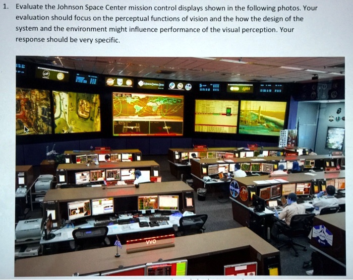 1. Evaluate the Johnson Space Center mission control displays shown in ...