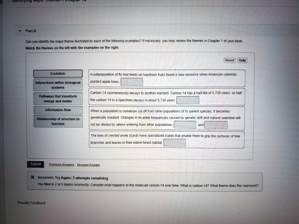 SOLVED: Part A Can you identify the major theme illustrated by each of ...