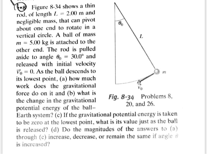 SOLVED: Figure -34 shows a thin rod, o length 2.0) m and negligible ...