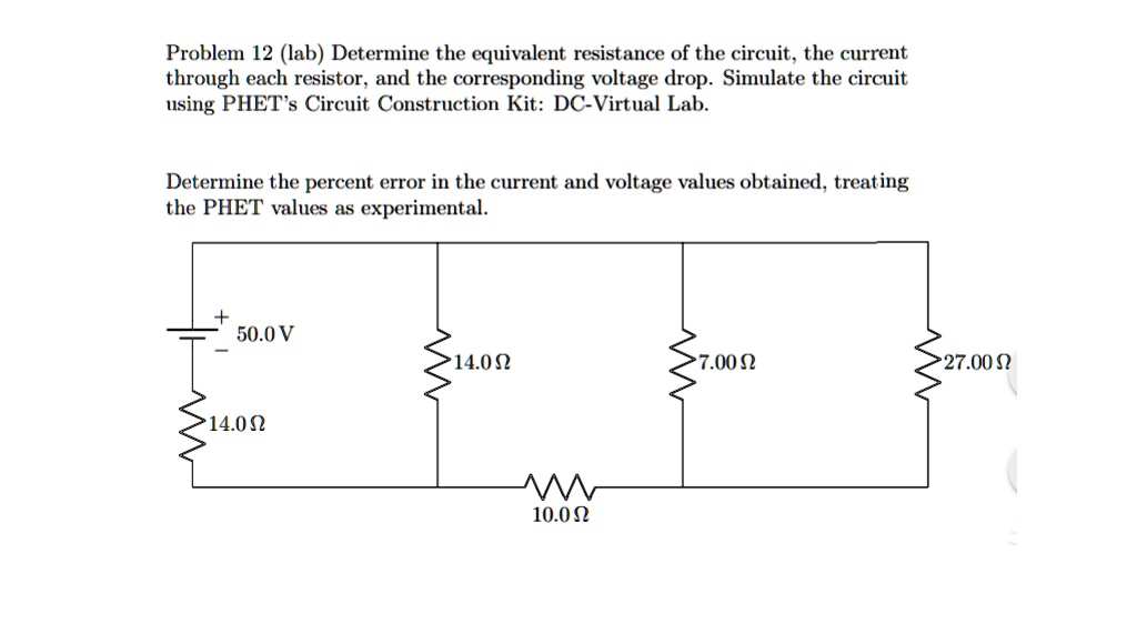 SOLVED: Problem 12 (lab): Determine the equivalent resistance of the ...