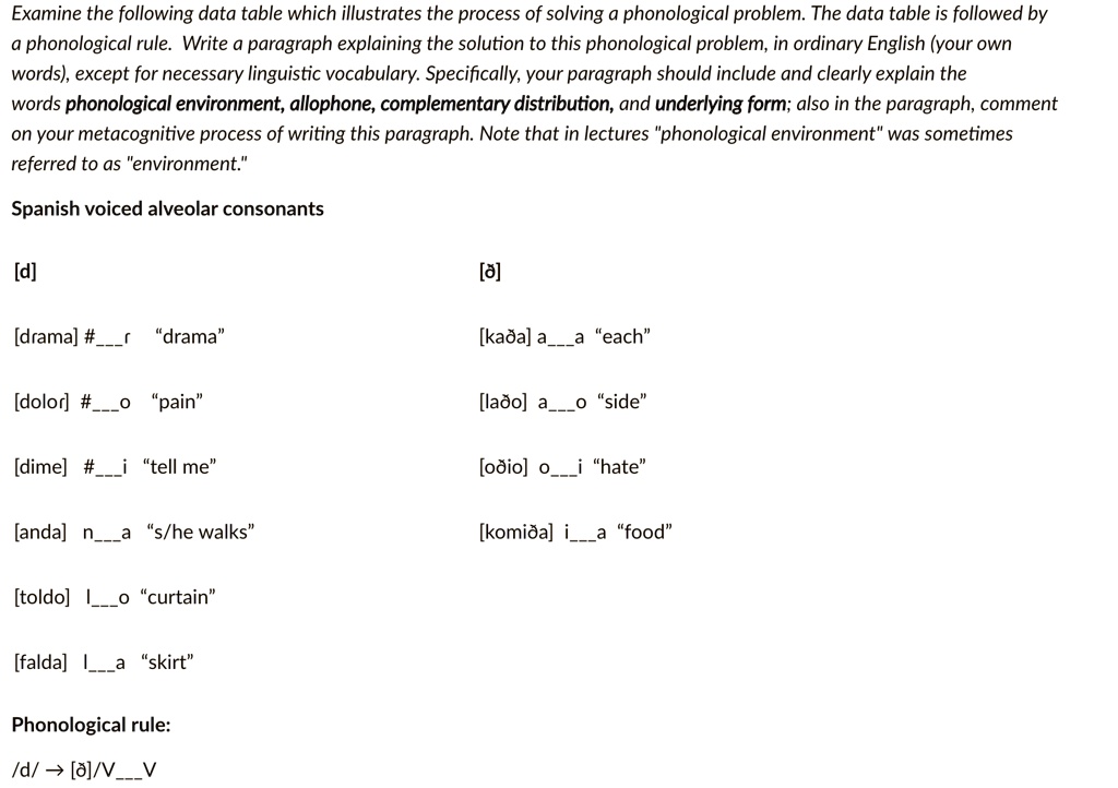 SOLVED: Examine the following data table which illustrates the process ...