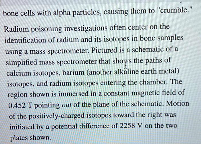 bone cells with alpha particles causing them to crumble radium ...