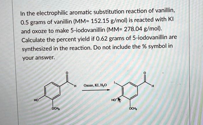 In the electrophilic aromatic substitution reaction of...