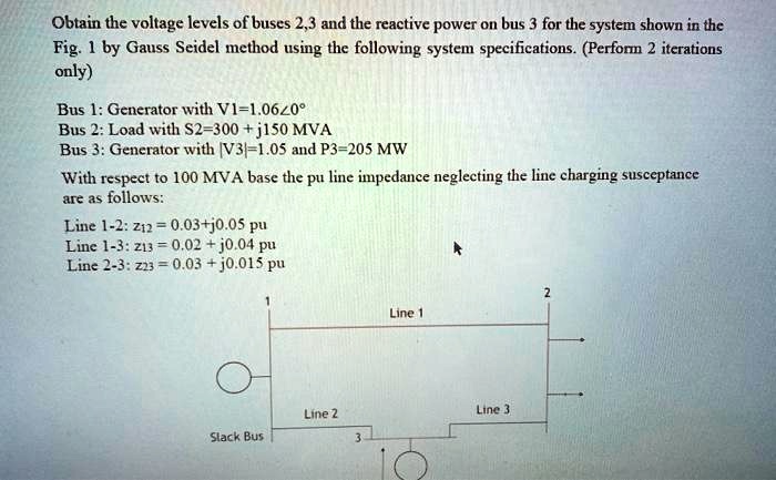 texts do step by step solution do not copy from chegg obtain the voltage levels of buses 2 3 and ...