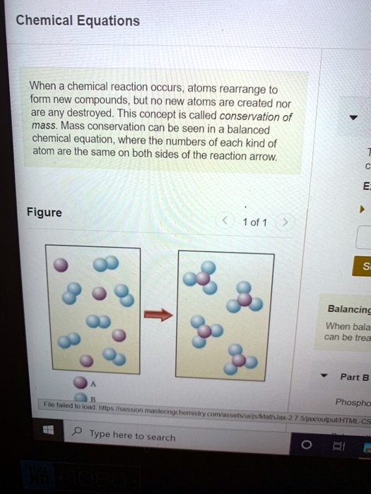 chemical equations when chemical reaction occurs atoms rearrange to ...