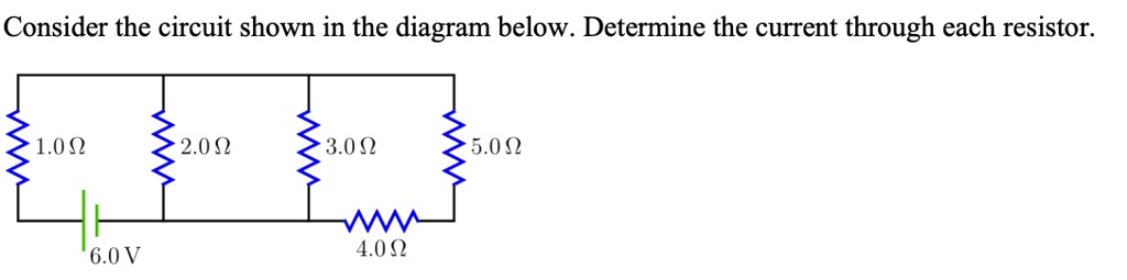 Consider The Circuit Shown In The Diagram Below Determine The Current