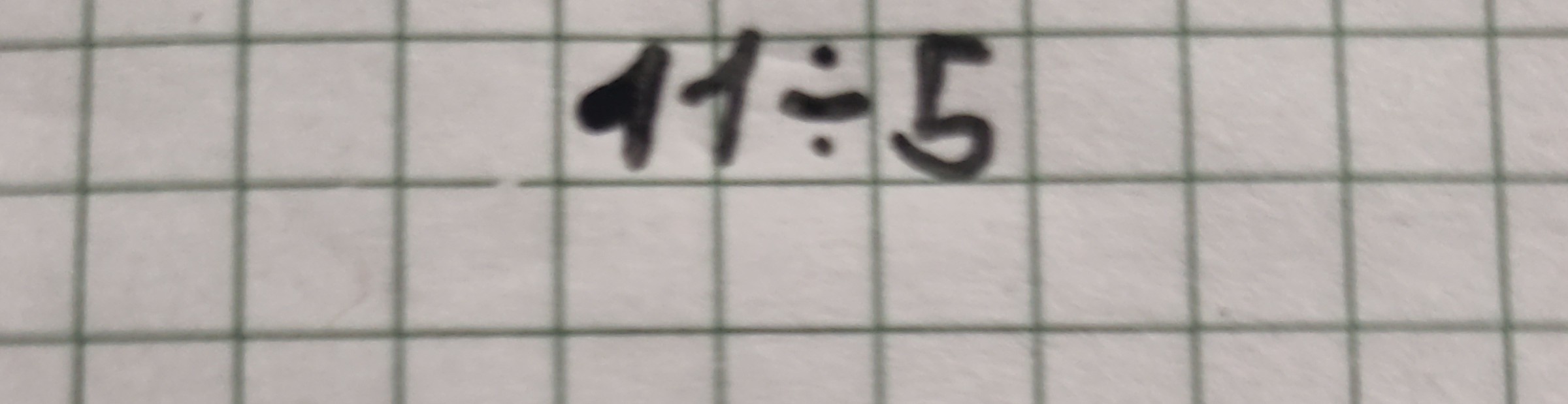 SOLVED: 11 ÷ 5
