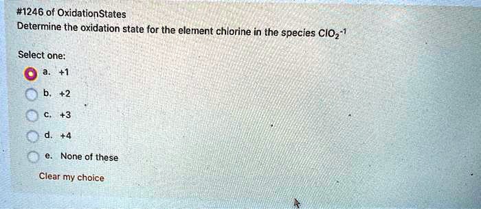 VIDEO solution: #1246. Oxidation States: Determine the oxidation state ...