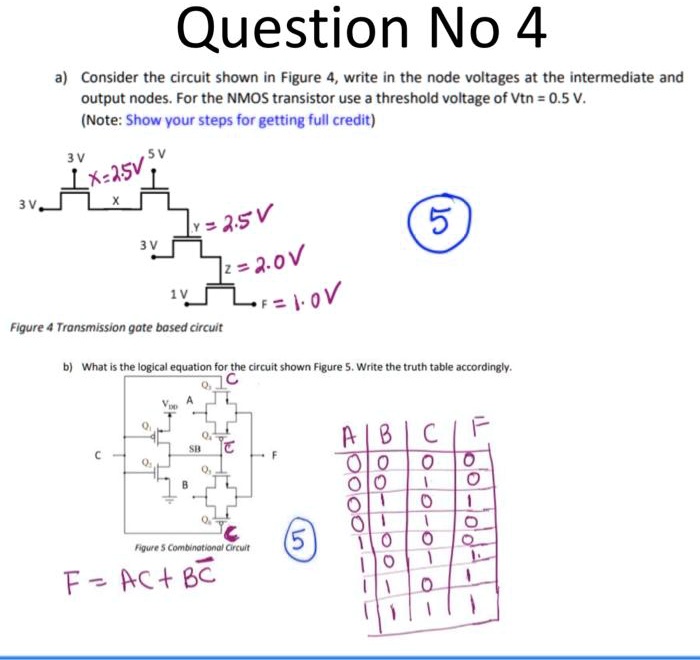 Question no 4 a consider the circuit shown in figure 4 write...