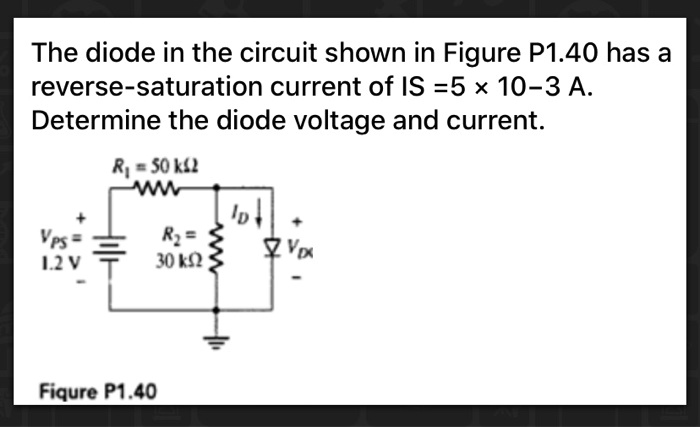 use approximate methods with cut in voltage 07v and vps 5v the diode in the circuit shown in ...