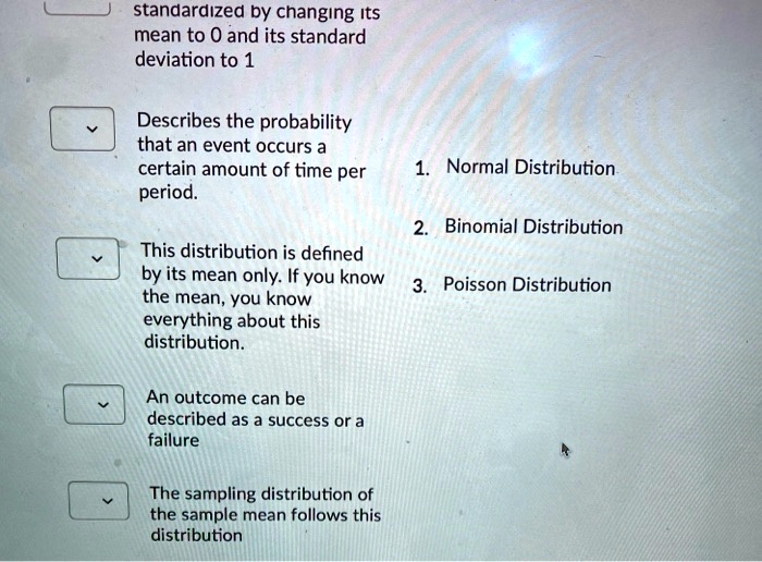 SOLVED: standardized by changing Its mean to 0 and its standard ...