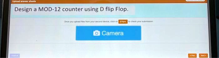 Solved Design A Mod 12 Counter Using D Flip Flops