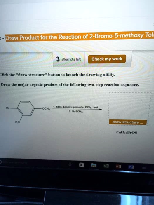 SOLVED: ' Draw the major organic product of the following two-step ...